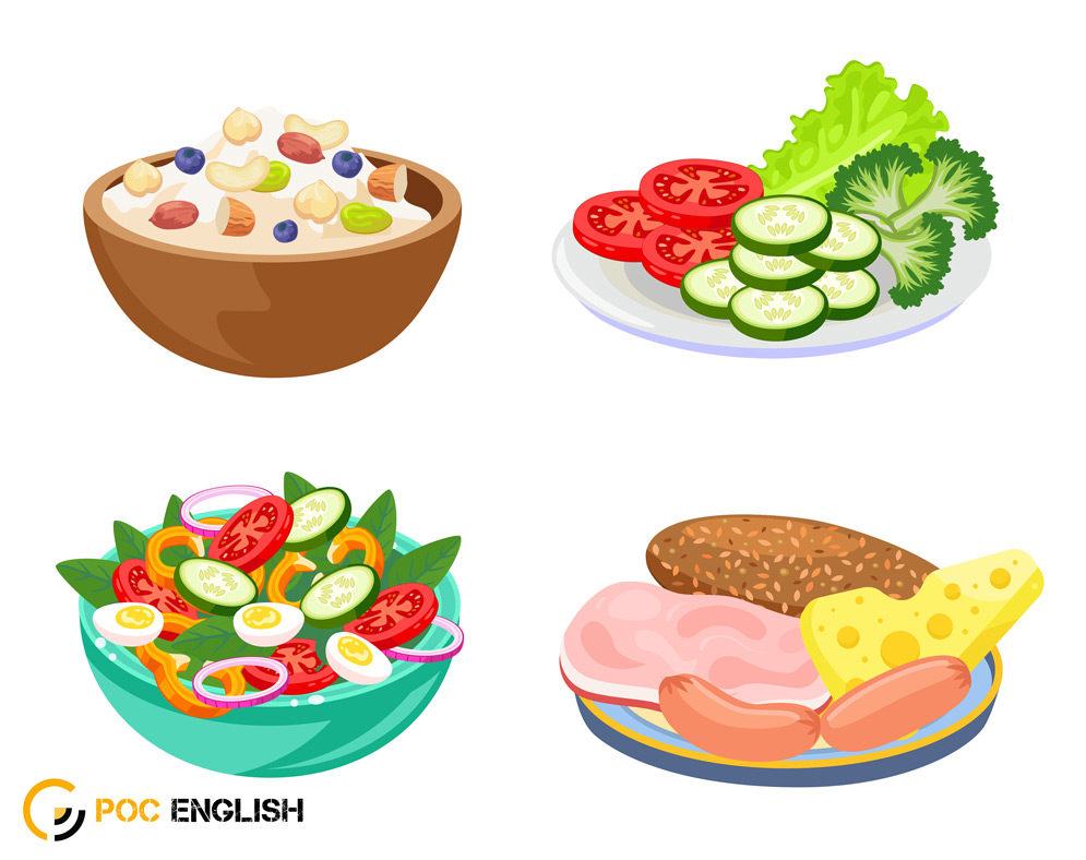 Vocabulary for food in English - POC English