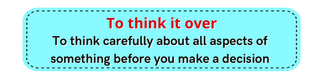 English phrasal verbs: Plans & Decisions + Video