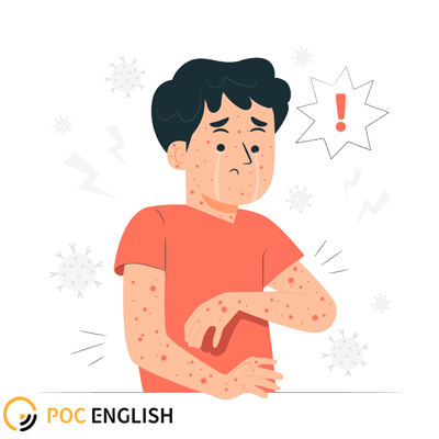 Health and illness vocabulary(with example)+video - POC English